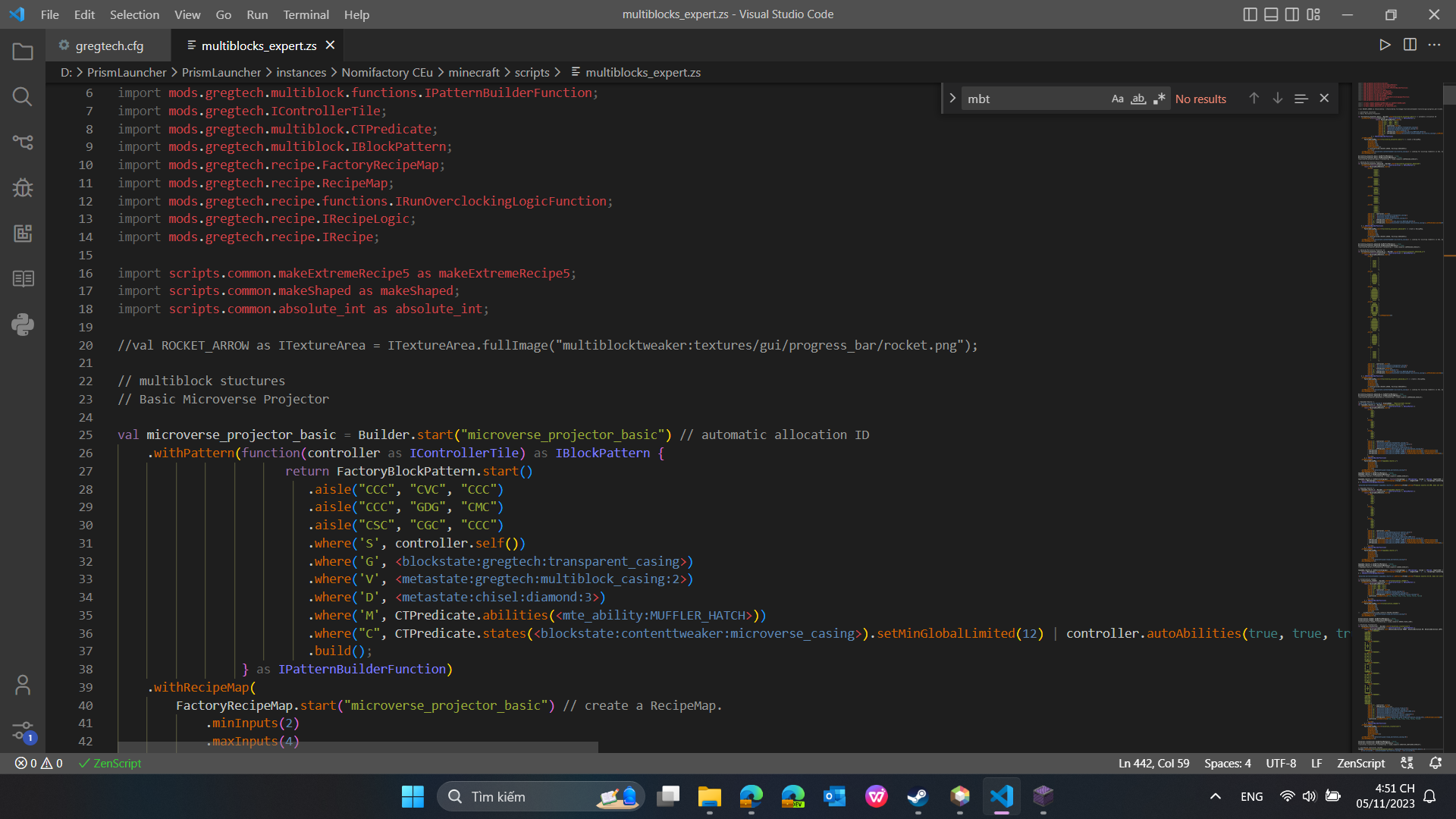 Some issues with custom multiblock from Multiblock Tweaker · Issue #519 · Nomi-CEu/Nomi-CEu · GitHub