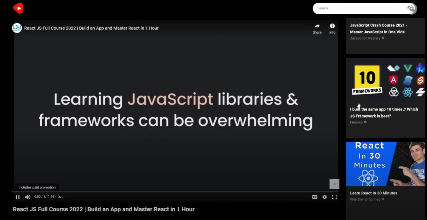 Github Anish Karthik Youtube Clone Dynamic
