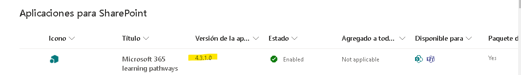 error in playlists "learning pathway Microsofr 365 have a configuration error. ask for ...