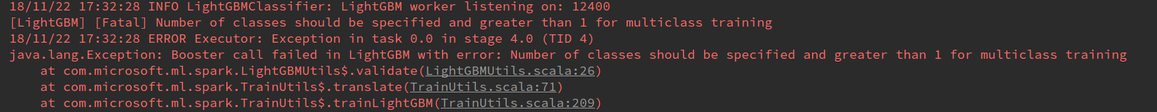 lightgbm still can not do multiclass? · Issue #444 · microsoft/SynapseML · GitHub