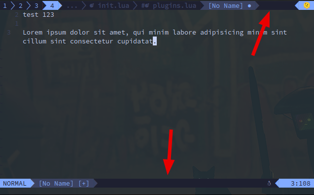 bug/feature?: Lualine buffer line and status line not transparent · Issue #307 · folke ...