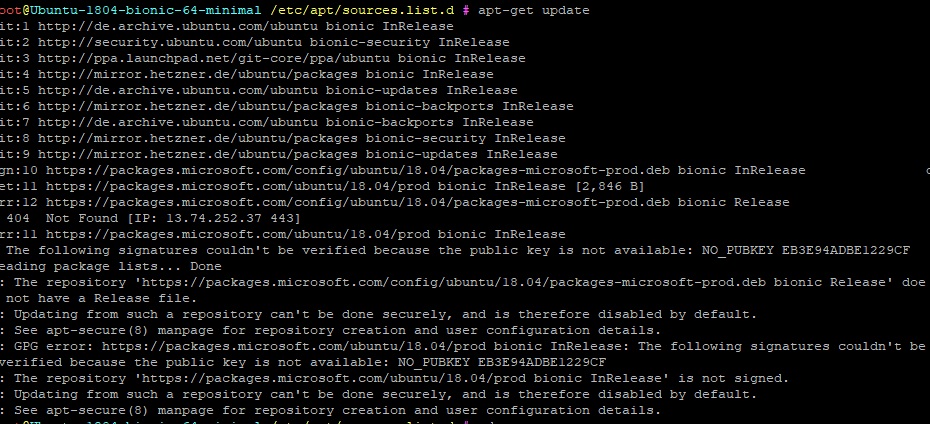 Cannot install .Net Core SDK (Ubuntu) · Issue #3265 · dotnet/runtime · GitHub