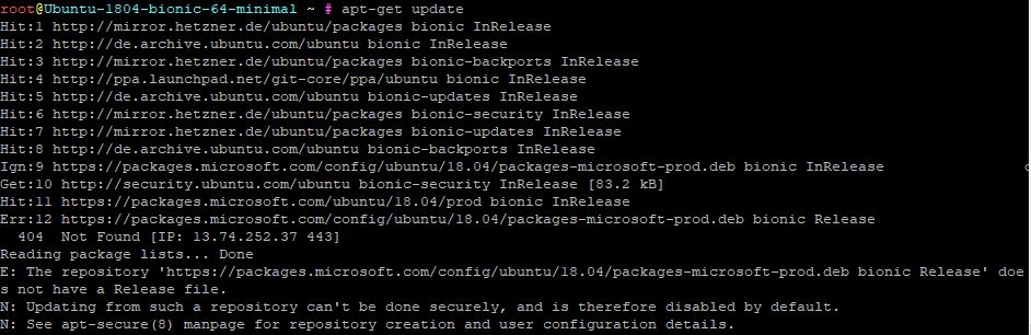Cannot install .Net Core SDK (Ubuntu) · Issue #3265 · dotnet/runtime · GitHub
