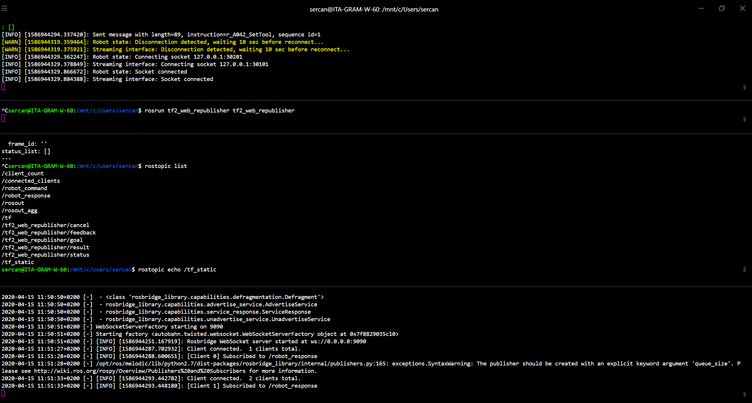 Error trying to launch the driver using one of the provided launch files (WSL) · Issue #5 ...
