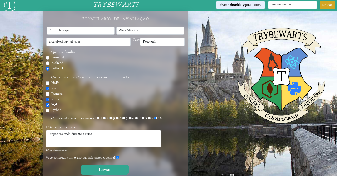 GitHub - ArturHAlves/project-trybewarts: Projeto Trybewarts, uma página de Formulário de ...