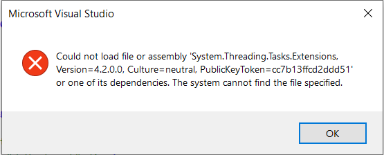 Could not load the assembly System.Numerics.Vectors Version 4.1.3.0 · Issue #3663 · npgsql ...