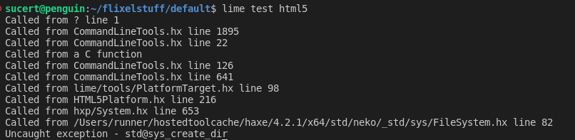 Linux wont compile · Issue #2627 · HaxeFlixel/flixel · GitHub