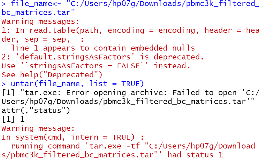 Issue Recalling Pbmc Data For Guided Clustering Tutorial · Issue 6339