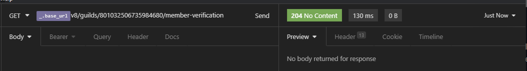 GET endpoints inconsistently returning 204s · Issue #2530 · discord ...
