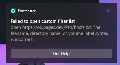 Custom filter list not loading · Issue #1192 · safing/portmaster · GitHub