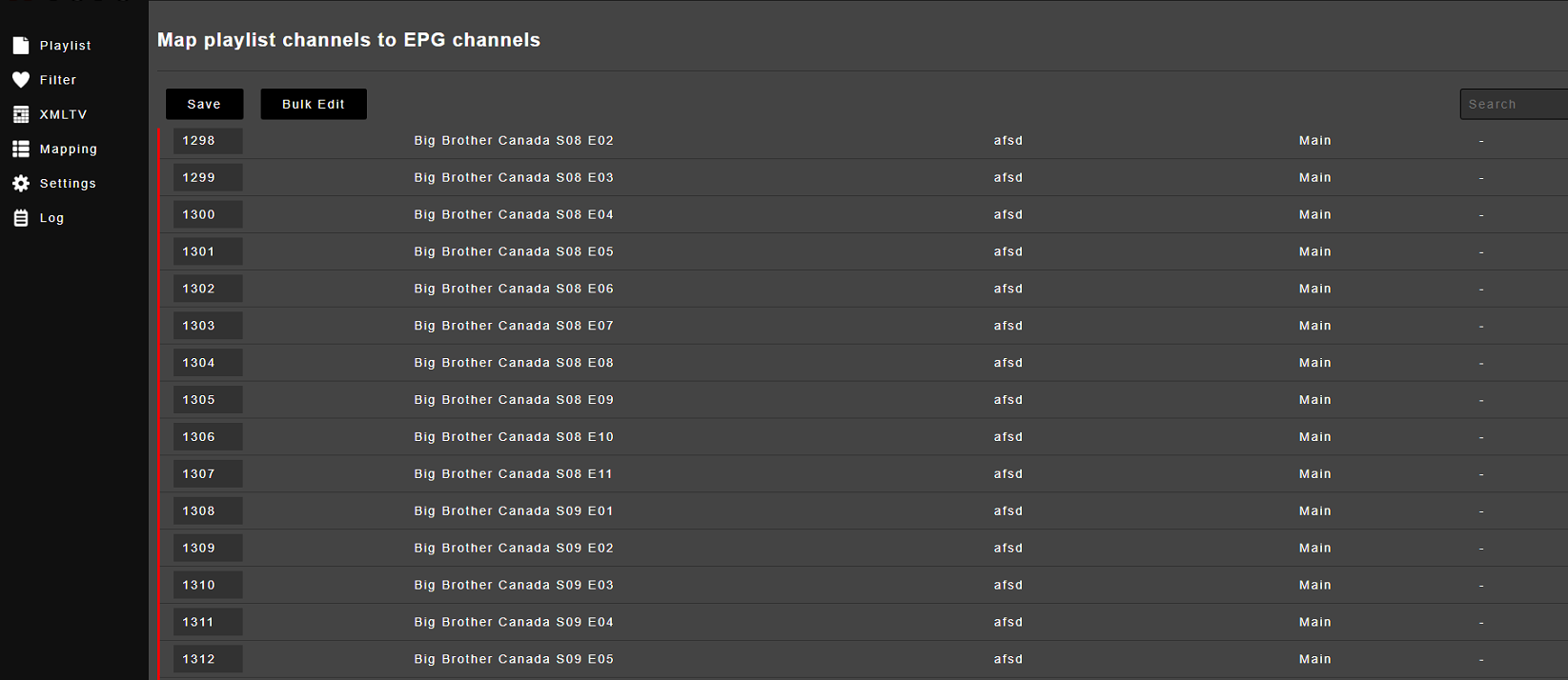 xteve Unable to map channel because all name are wrong · Issue #329 · xteve-project/xTeVe · GitHub