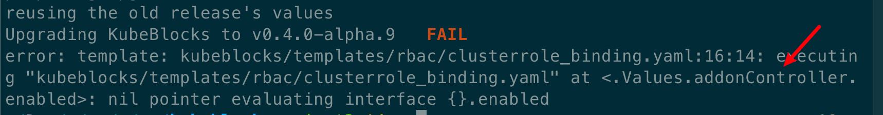 Bug Kbcli Upgrade With Helm Error Nil Pointer Evaluating Interface · Issue 1684 · Apecloud 