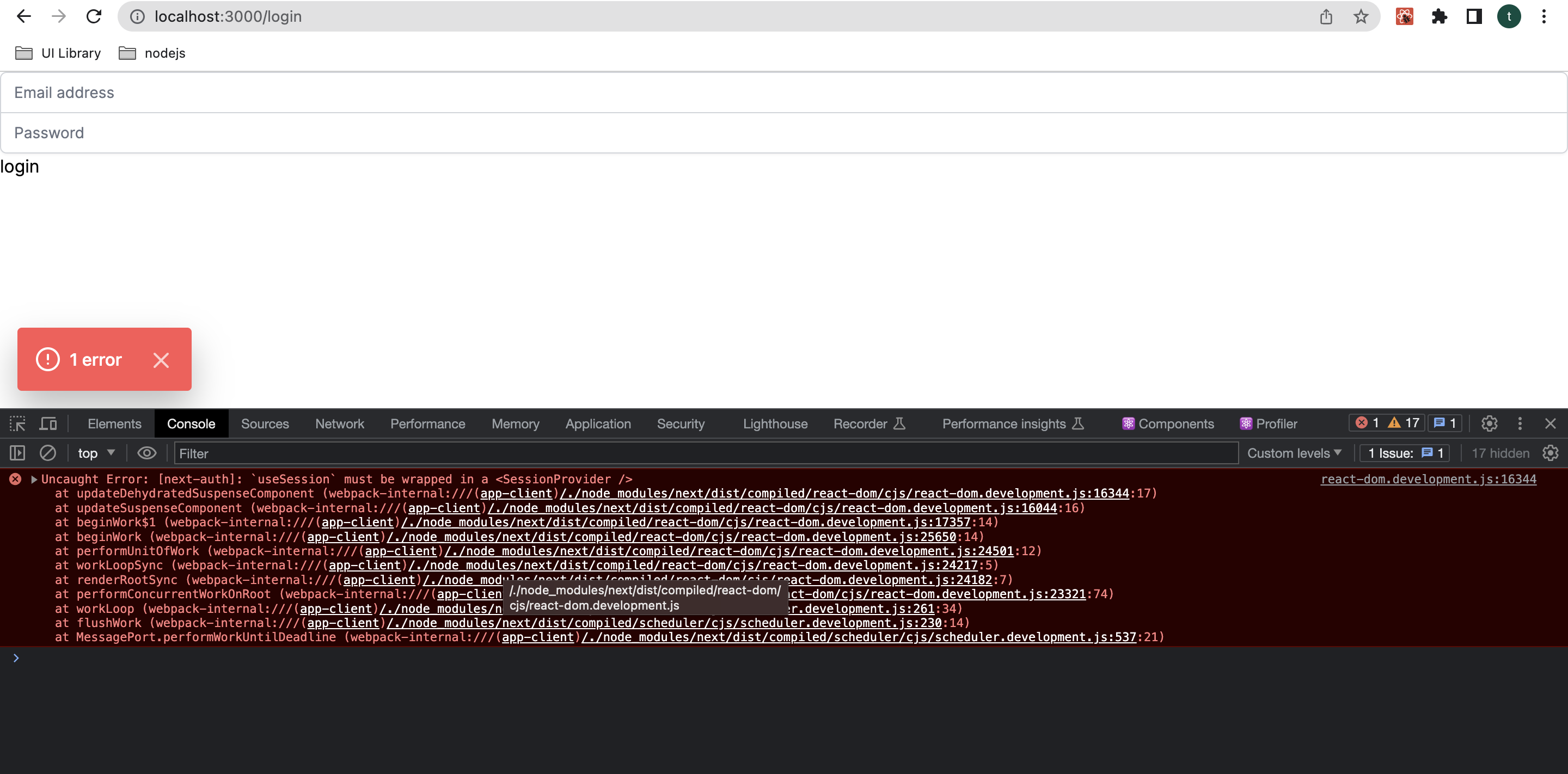 Next Auth Usesession Must Be Wrapped In A Pages Folder Move To Inside Src Folder Next13 App 