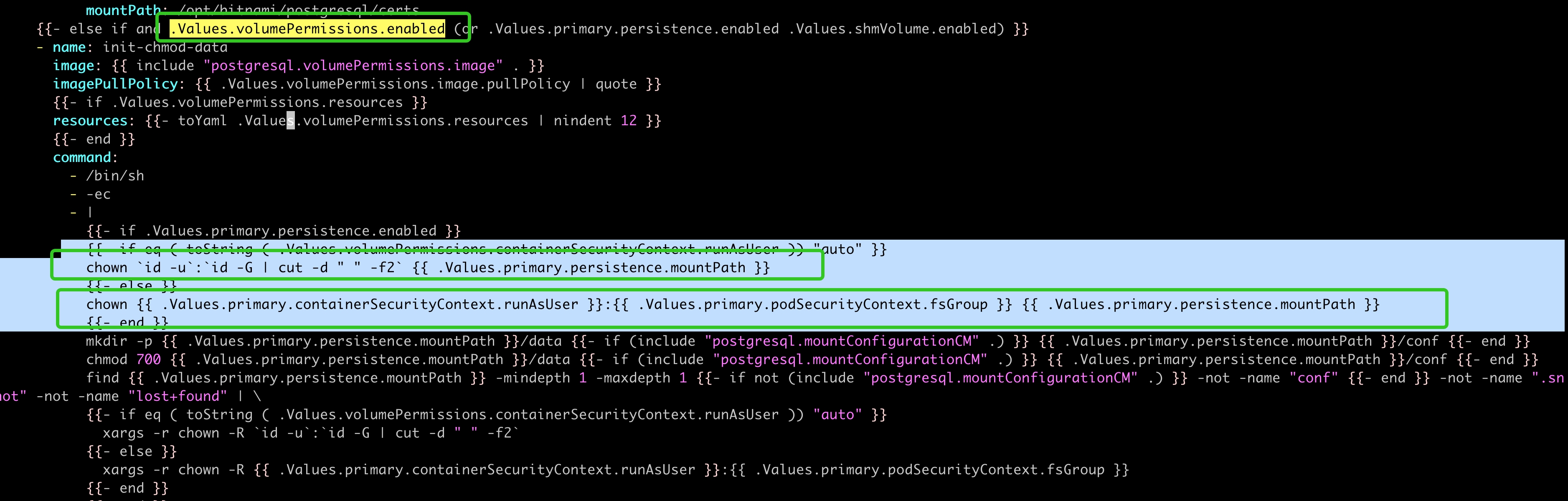 [BUG]Helm postgres cannot create directory · Issue #1377 · apecloud/kubeblocks · GitHub