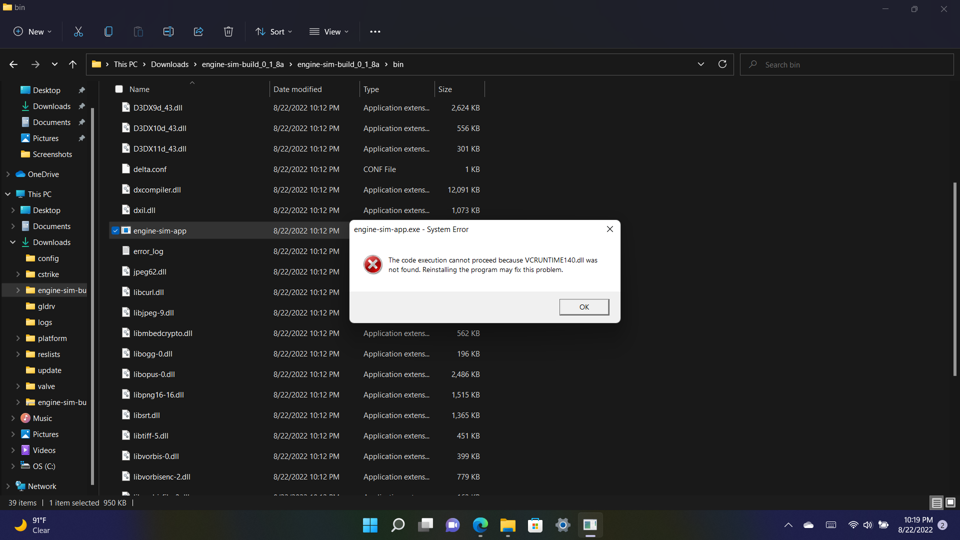 App Doesn't Start · Issue #150 · ange-yaghi/engine-sim · GitHub