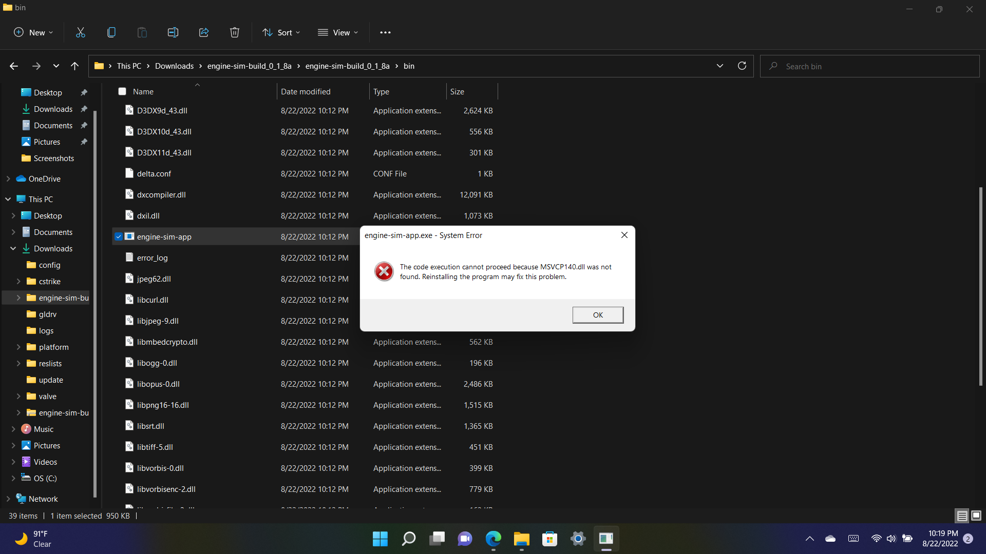 App Doesn't Start · Issue #150 · ange-yaghi/engine-sim · GitHub