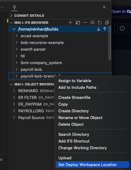 Example on how to use project explorer and git branch · Issue #213 ...