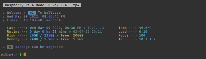 GitHub - ar51an/raspberrypi-motd: Customized dynamic Message of the Day (MOTD) for Raspberry Pi