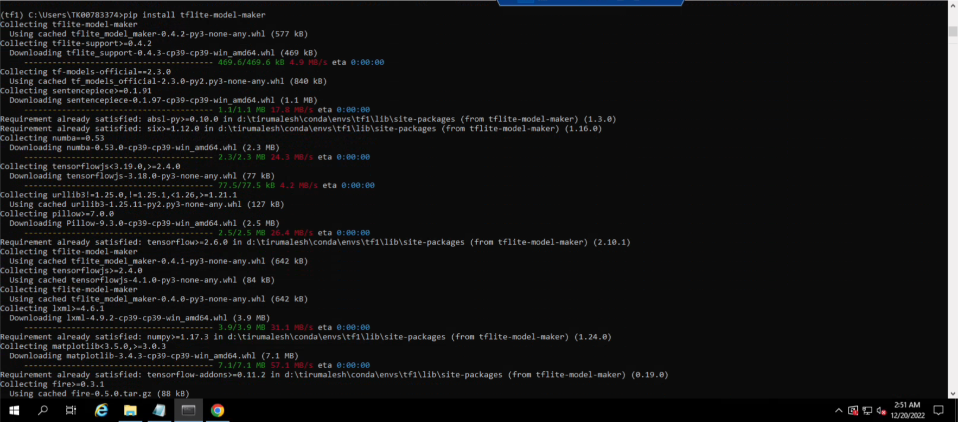 Tensorflow Lite Model Maker Has Version Conflict During Install · Issue 58680 · Tensorflow