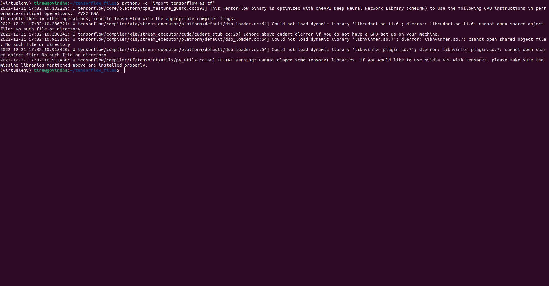 Error Following Installation Help Requested · Issue 58908 · Tensorflowtensorflow · Github