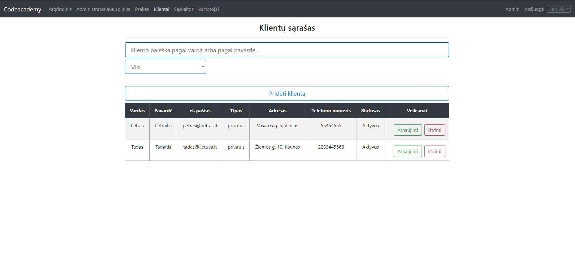 GitHub - esuandrius/invoice-backend: Final project on CodeAcademy, backend part