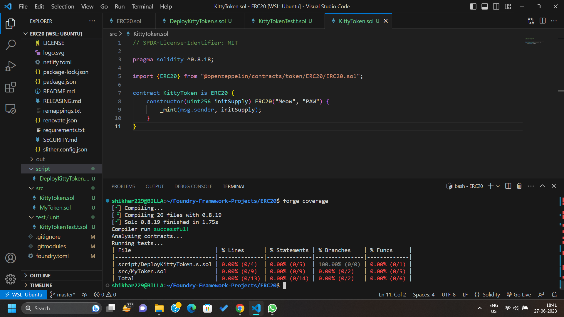 forge coverage not showing up contracts. · Issue #5233 · foundry-rs/foundry · GitHub