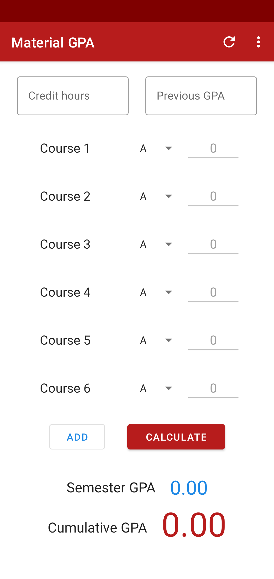 GitHub - stevenadel/MaterialGPA: An intuitive GPA calculator for ...