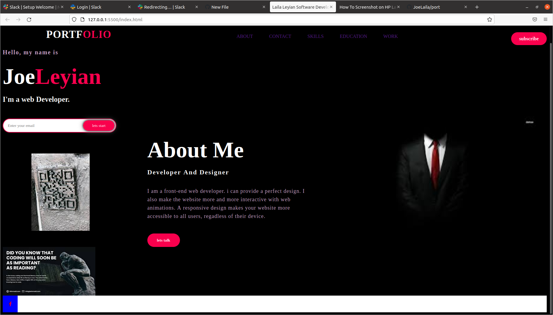 GitHub - JoeLaila/port: Personal portfolio