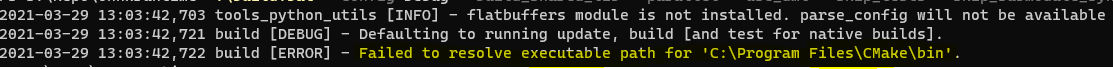 Error While Build From Source Failed To Find Executable Path For Cmake 4738
