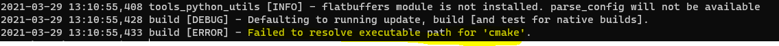 Error While Build From Source Failed To Find Executable Path For Cmake 0823