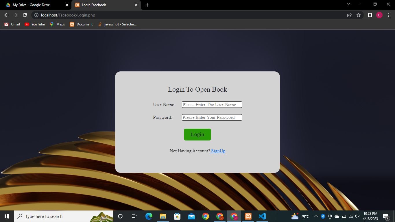 GitHub - DevHarsh2003/Facebook_Clone_Project_2: Web Technologies Lab Project 2