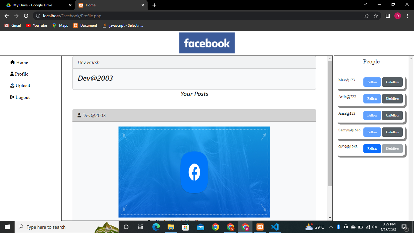 GitHub - DevHarsh2003/Facebook_Clone_Project_2: Web Technologies Lab Project 2
