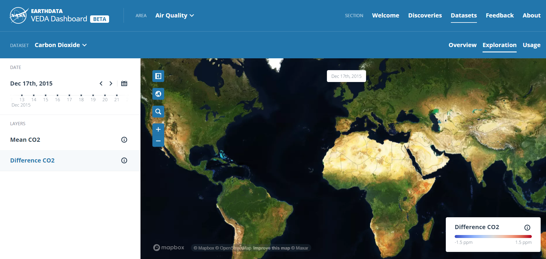 Change "Carbon Dioxide" dataset to non-periodic · Issue #209 · NASA ...