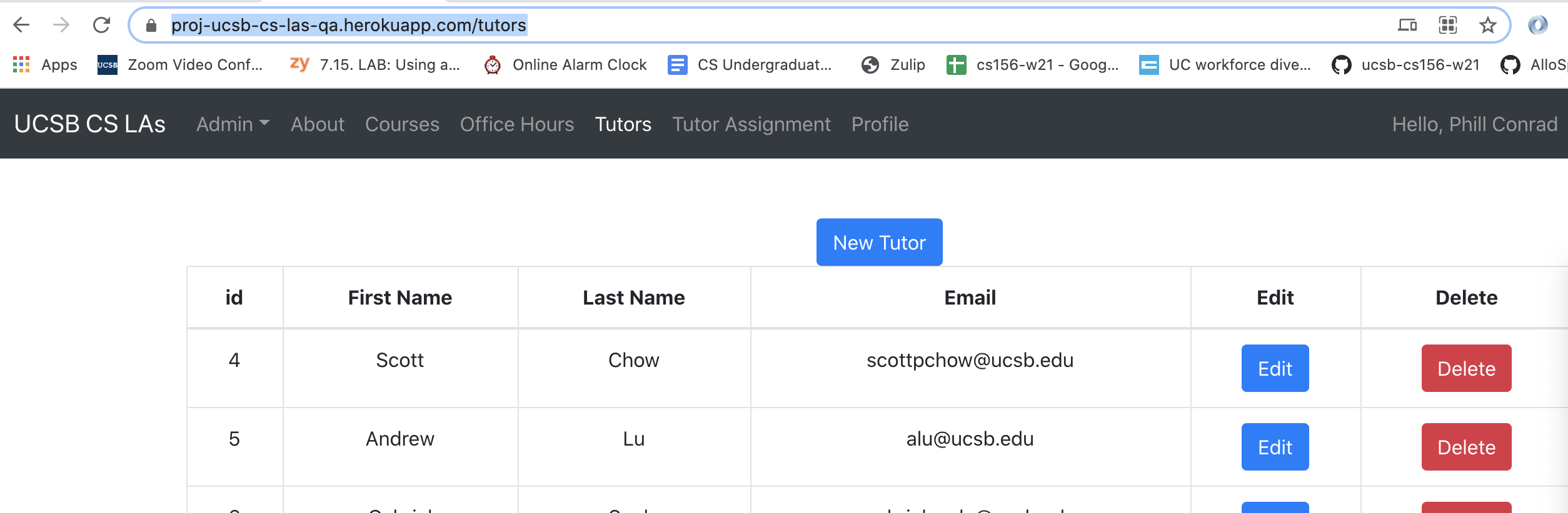 Admins that are not instructors should be able to see the Tutor's table · Issue #141 · ucsb ...