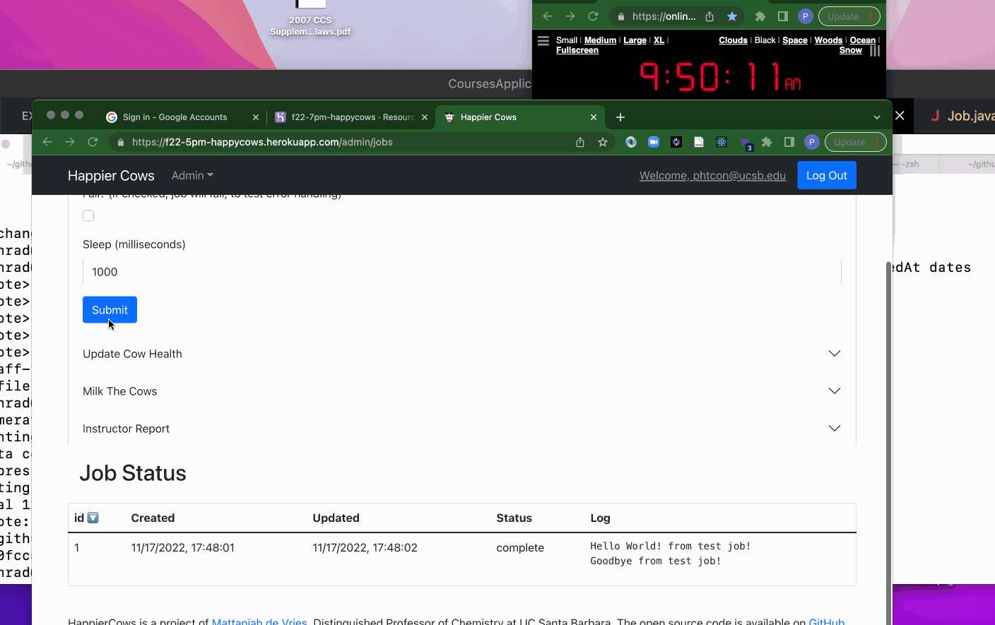 Fix Timezone in Jobs · Issue #6 · ucsb-cs156-f22/f22-happycows-issues · GitHub