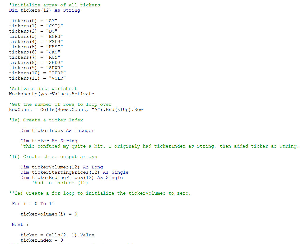 GitHub - amramy/VBA_Challenge_Stock_Analysis: Refractor challenge to loop through data set