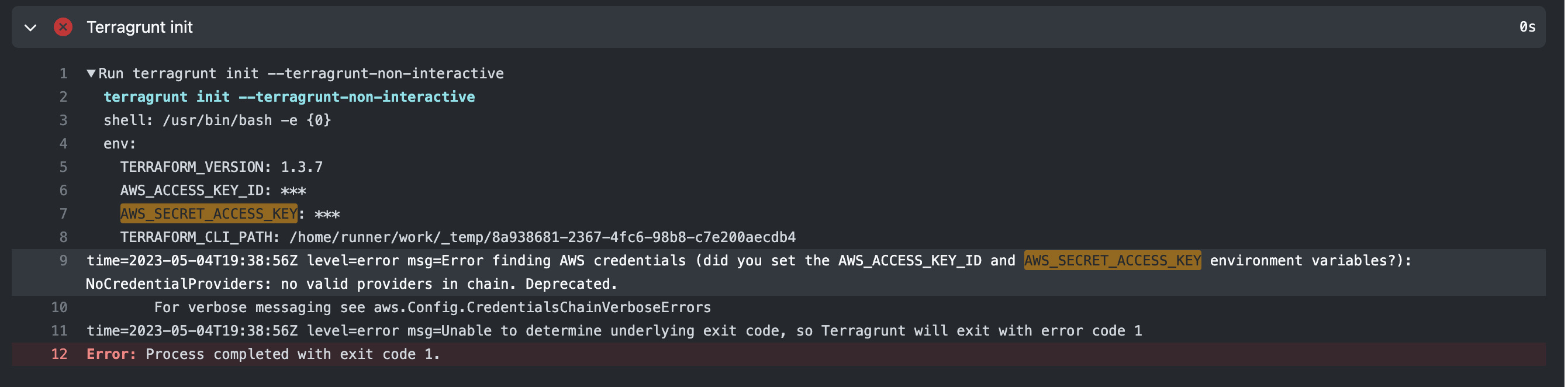 Unable to use AWS Credential in github action · gruntwork-io · Discussion #706 · GitHub