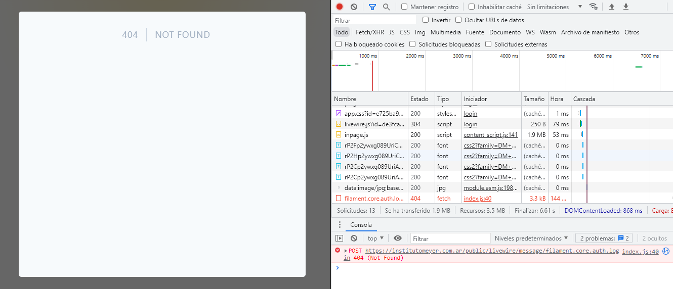 Filament Login or Livewire related problem · filamentphp filament · Discussion #5375 · GitHub