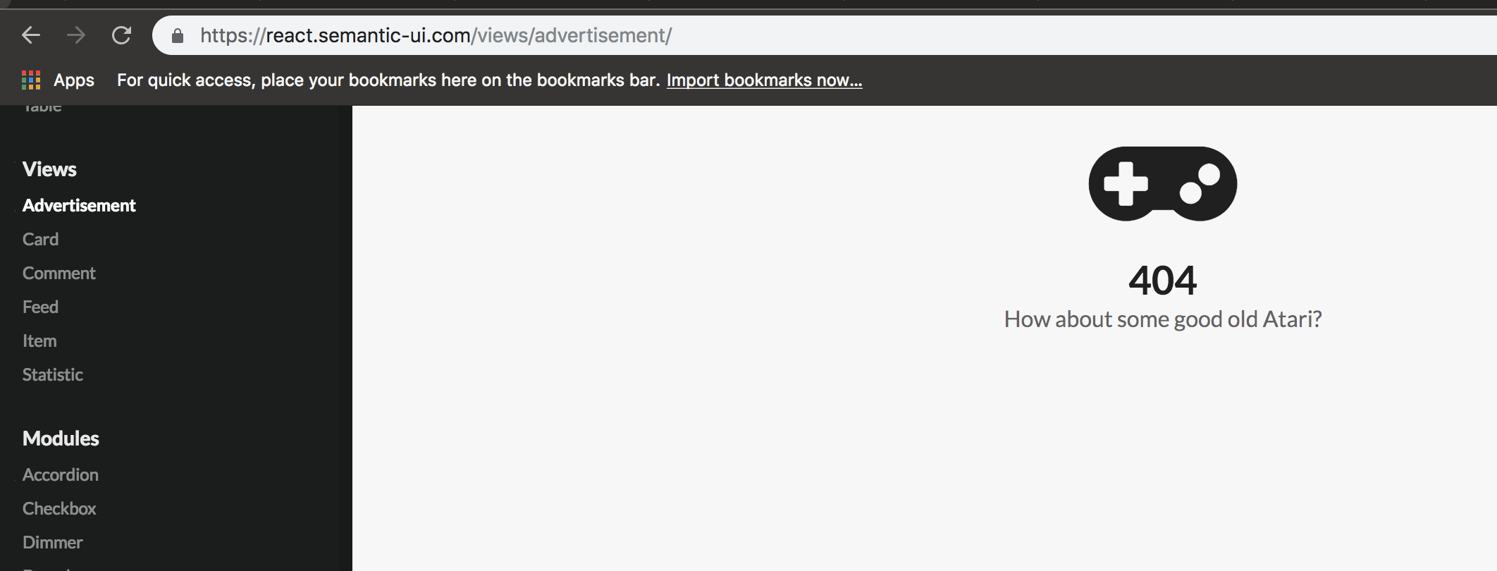 View Advertisement Online Demo Page Is Broken · Issue 6711 · Semantic Orgsemantic Ui · Github