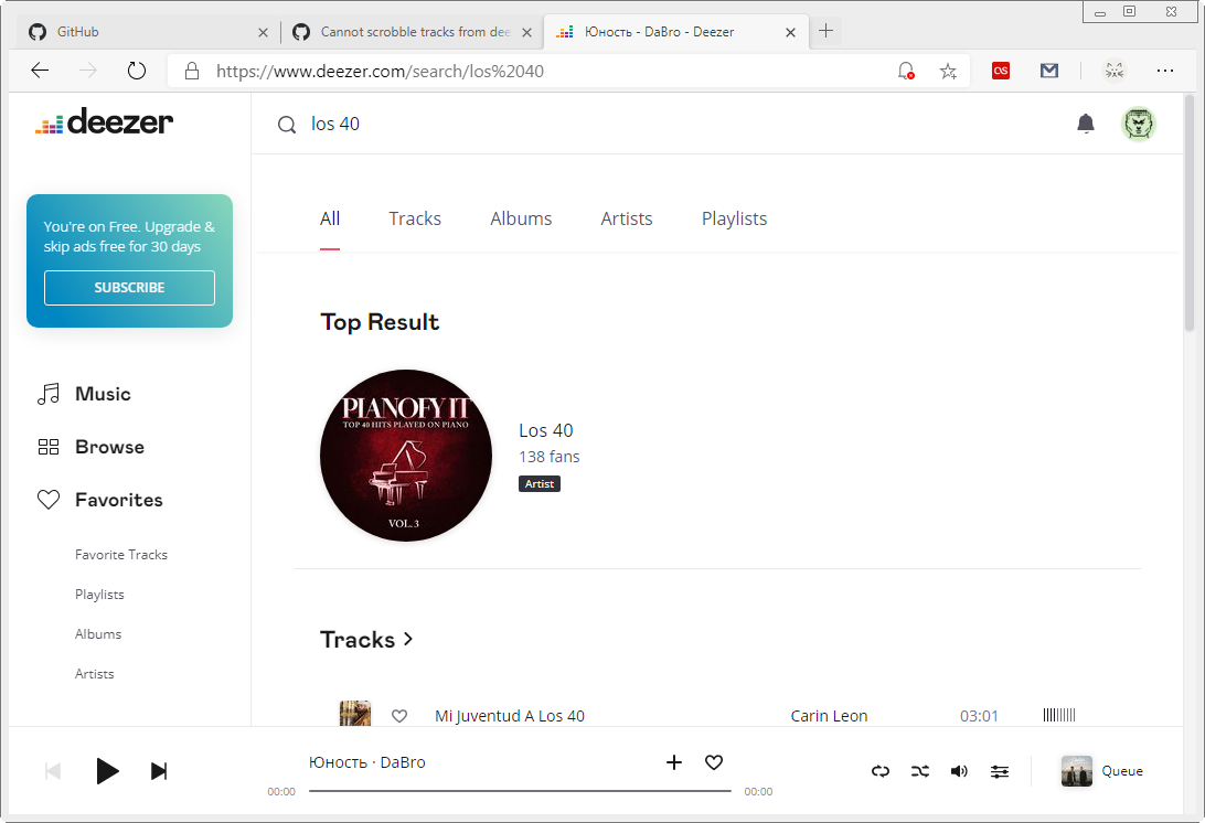 Cannot scrobble tracks from deezer radio stations. · Issue #2558 · web-scrobbler/web-scrobbler ...