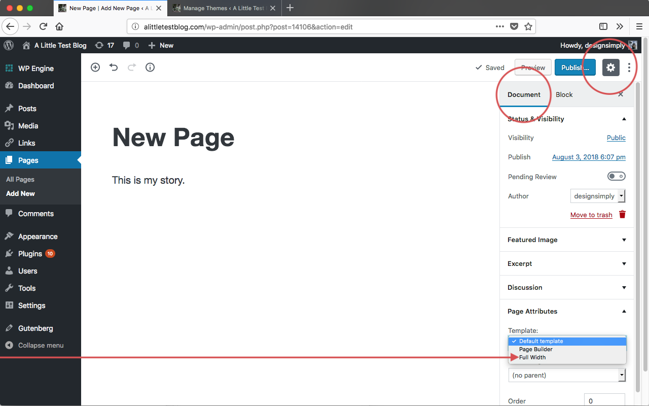 Page - Full Width · Issue #8416 · WordPress/gutenberg · GitHub