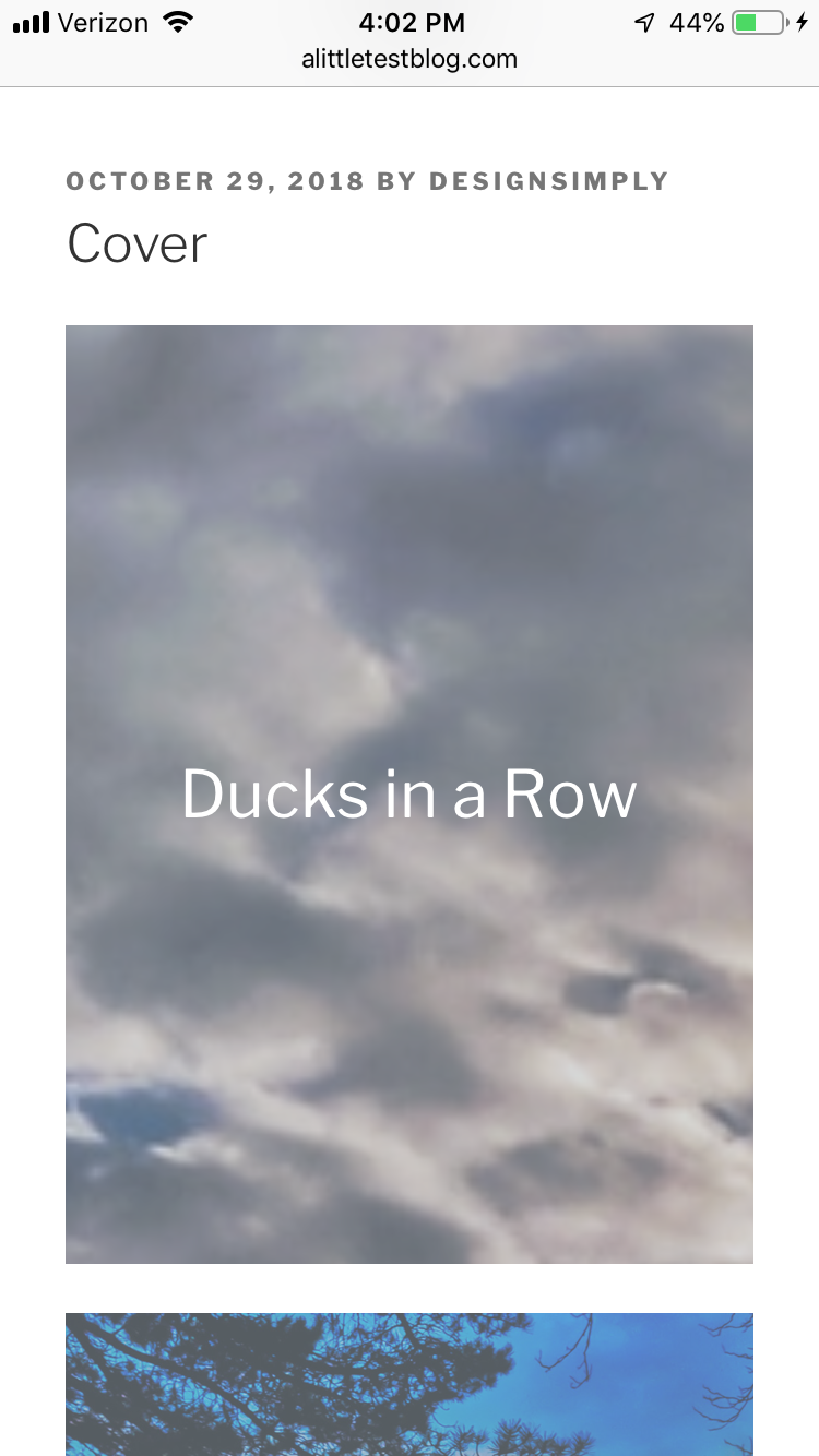 Cover Image Block: Fixed background appears blown out and blurry in iOS ...