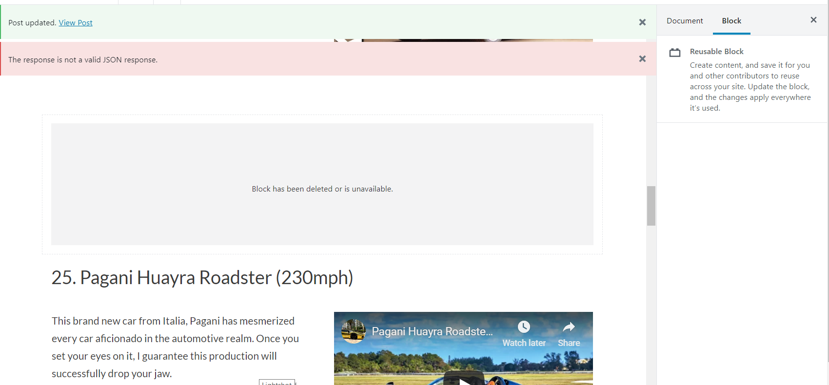 Error When Creating Reusable Block · Issue 12491 · Wordpressgutenberg · Github