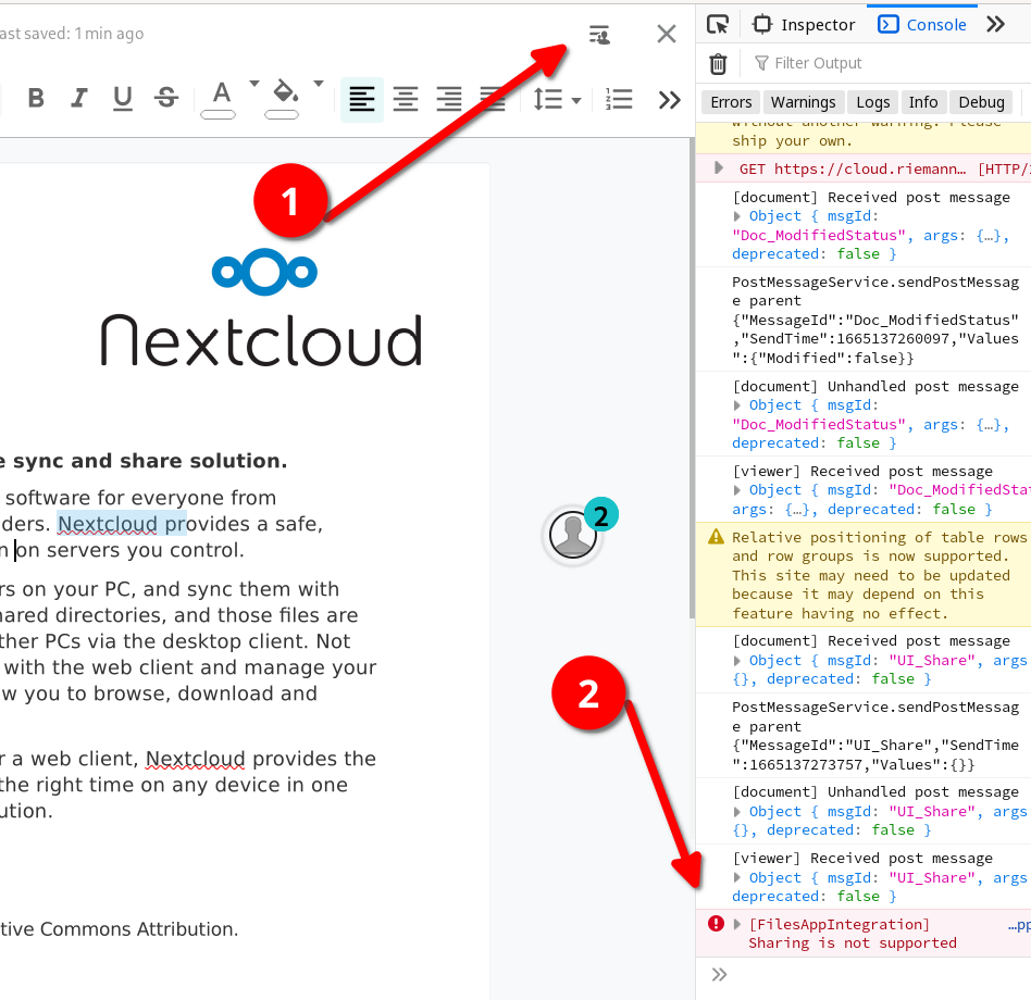 Shared editable docs: no guest access to chat · Issue #2489 · nextcloud/richdocuments · GitHub