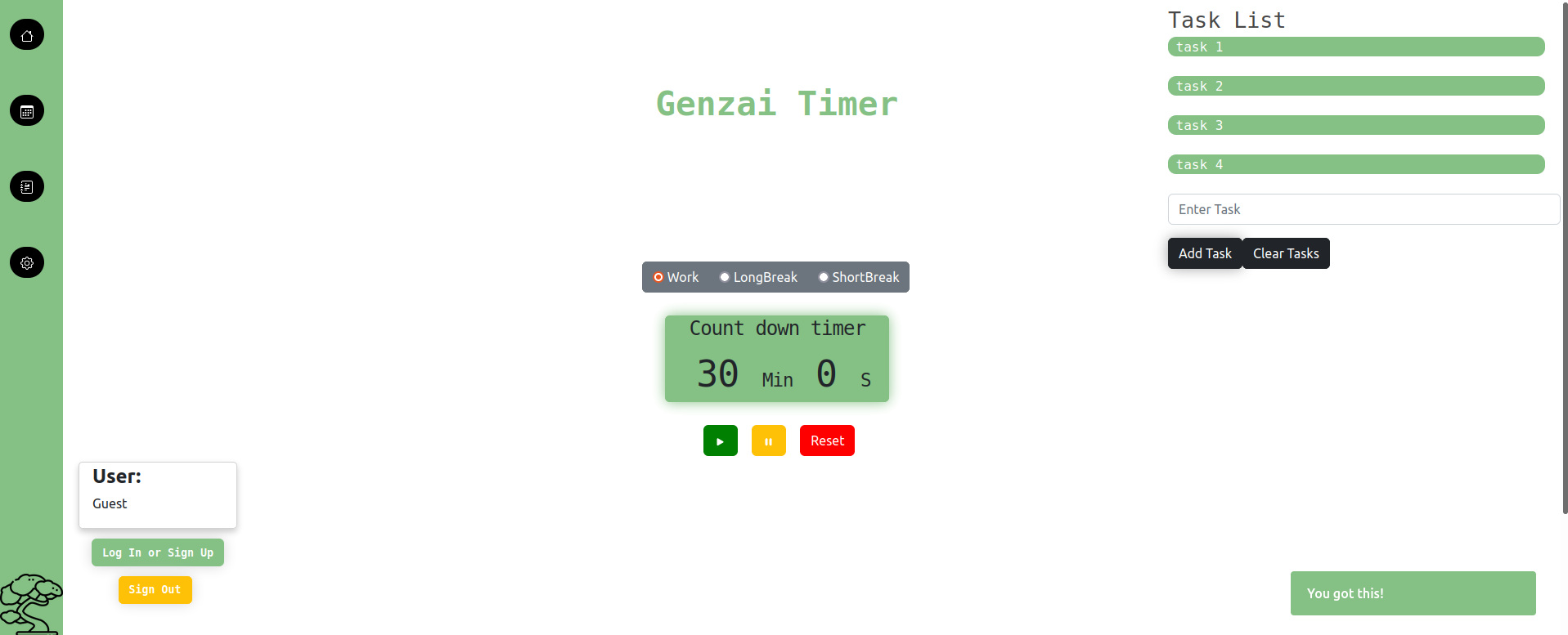 GitHub - lah0052/GenzaiTimer: A webapp which utilizes the pomodoro ...