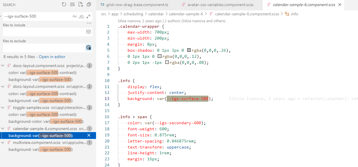 style(*): Use hsla for surface to apply proper background when theme is changed by dkamburov ...