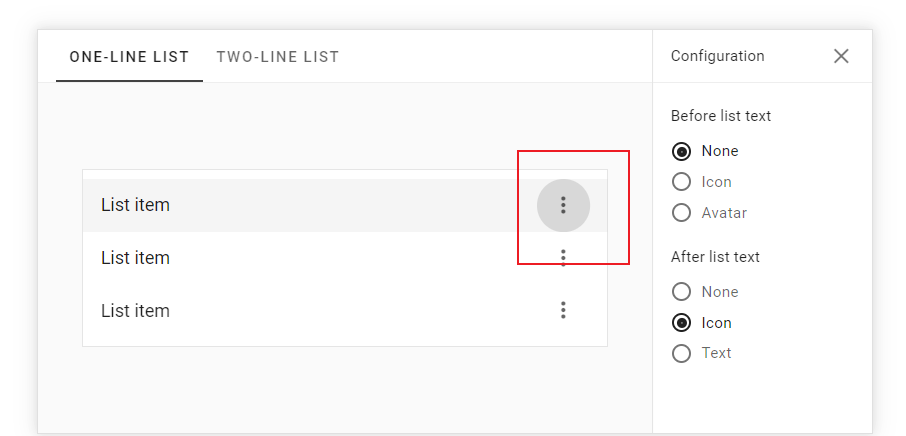 igxListAction sample enhancements · Issue #2988 · IgniteUI/igniteui-angular-samples · GitHub