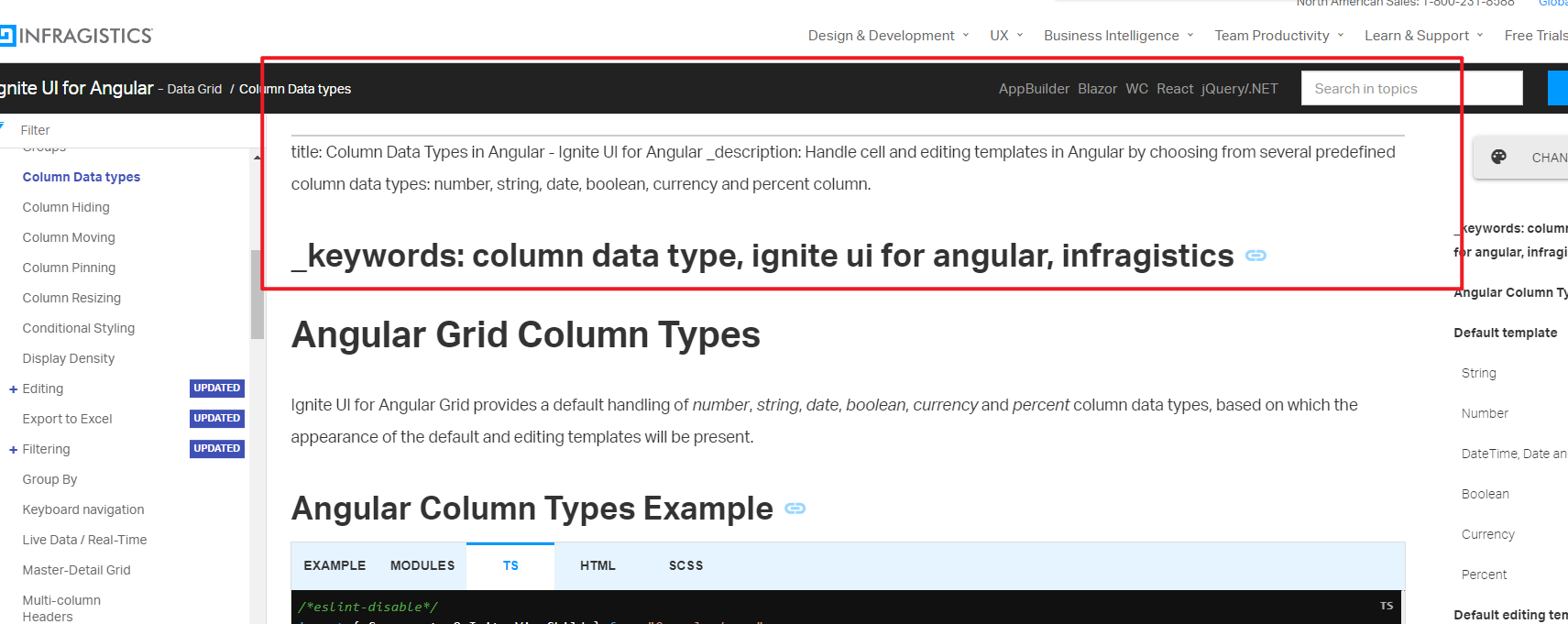 Column types topic is broken · Issue #3293 · IgniteUI/igniteui-docfx · GitHub
