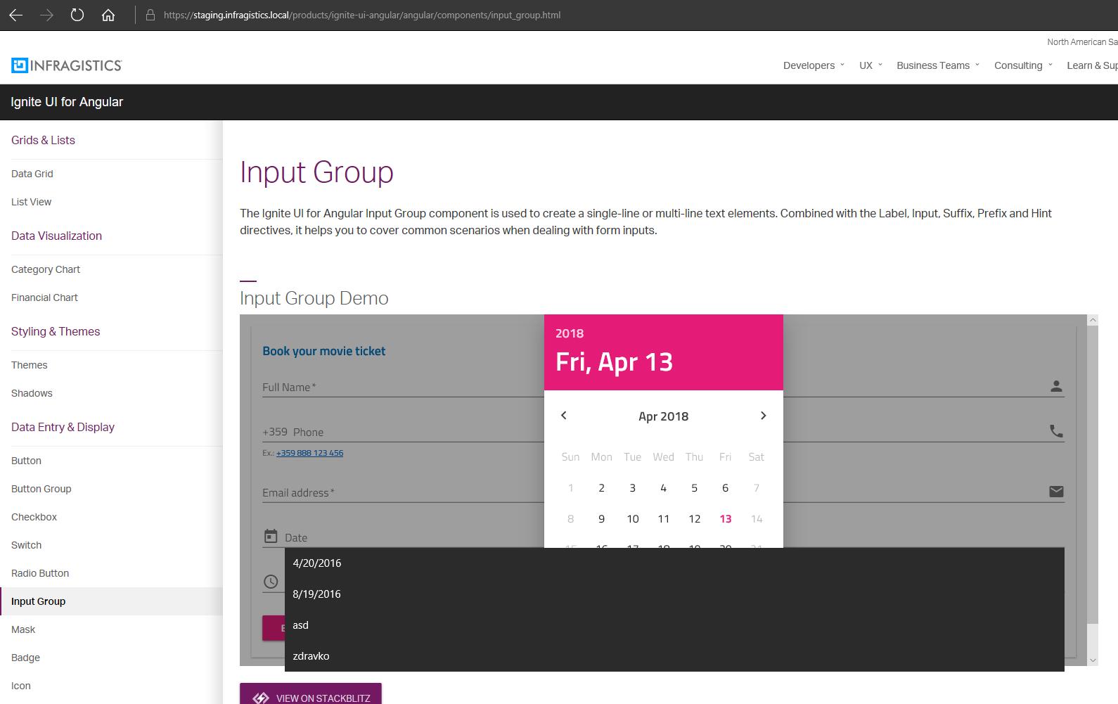 When igxDatePicker is used, the focus from the input should be removed · Issue #983 · IgniteUI ...