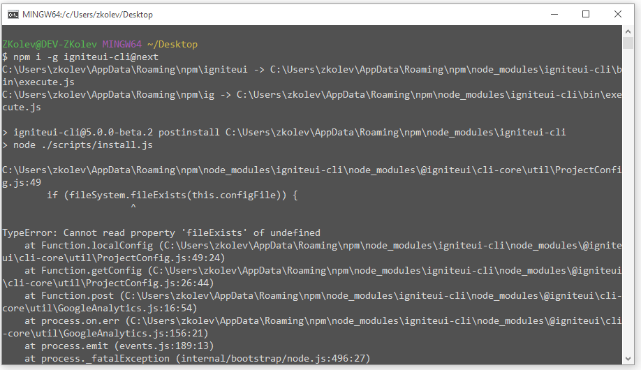 TypeError: Cannot read property 'fileExists' of undefined · Issue #612 · IgniteUI/igniteui-cli ...